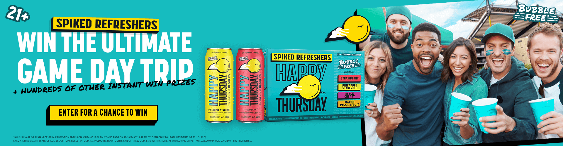 Happy Thursday Tailgate Sweepstakes - End Date: November 30, 2024